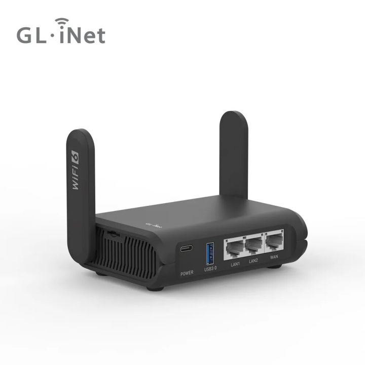 GL.iNet GL-AXT1800 (Slate AX) Pocket-Sized Wi-Fi 6 Gigabit Travel ...