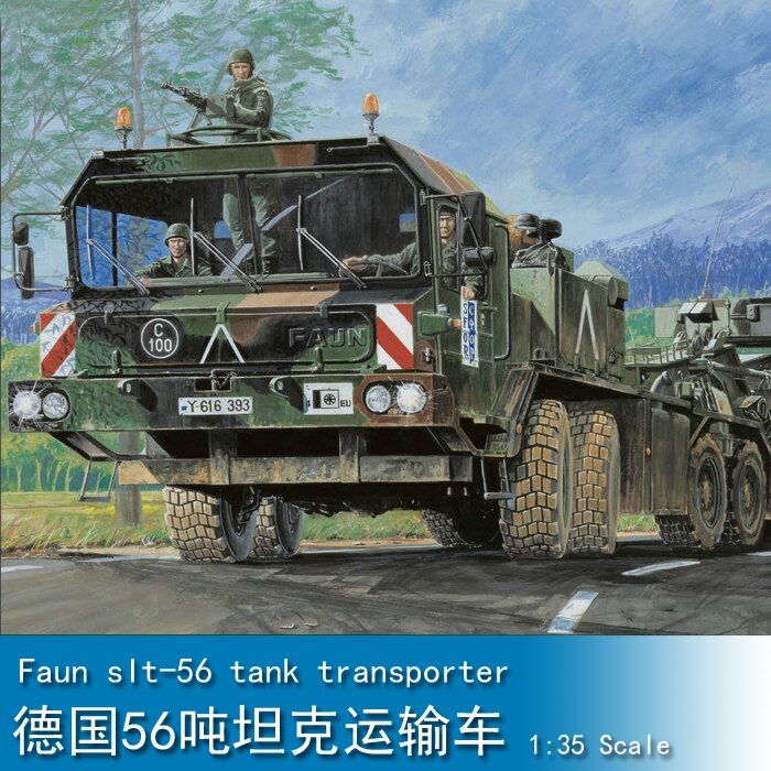Trumpeter Model 00203 1/35 Faun Elefant SLT-56 Panzer Transporter Model ...