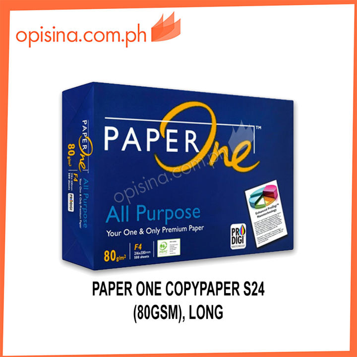 PAPER ONE COPYPAPER S24 (80GSM), LONG | Lazada PH