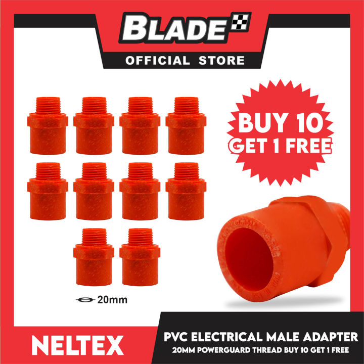 Buy 10 Get 1 Free! Neltex Powerguard PVC Electrical Fitting Pipe Male ...