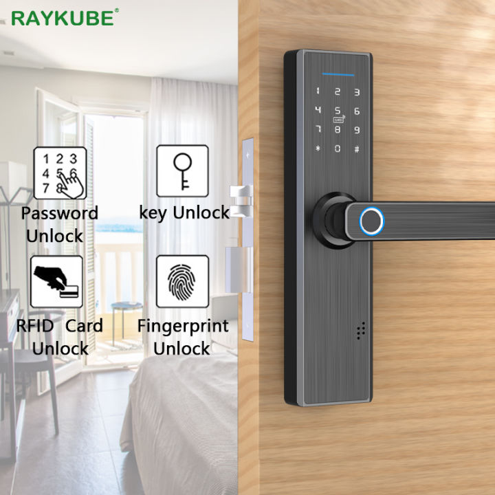 RAYKUBE X1 Smart digital Keypad Door Lock/Smart Card/Password/Key ...