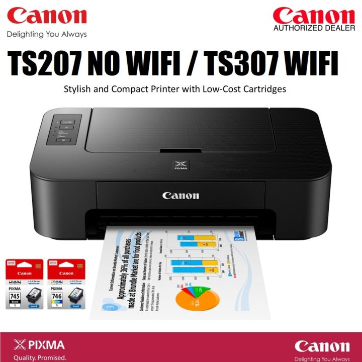 Canon TS307 / TS207 / MG2577S / MG3070S Wifi Single Function Color Inkjet Printer | Lazada