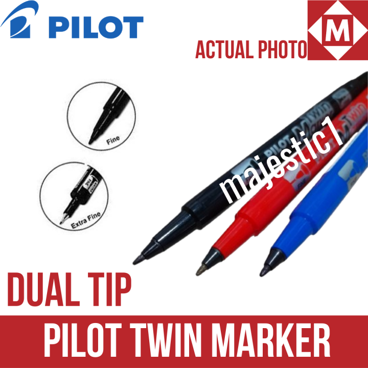 Pilot Twin Marker SCA-TM Extra Fine and Fine (Blue, Black or Red) SOLD ...