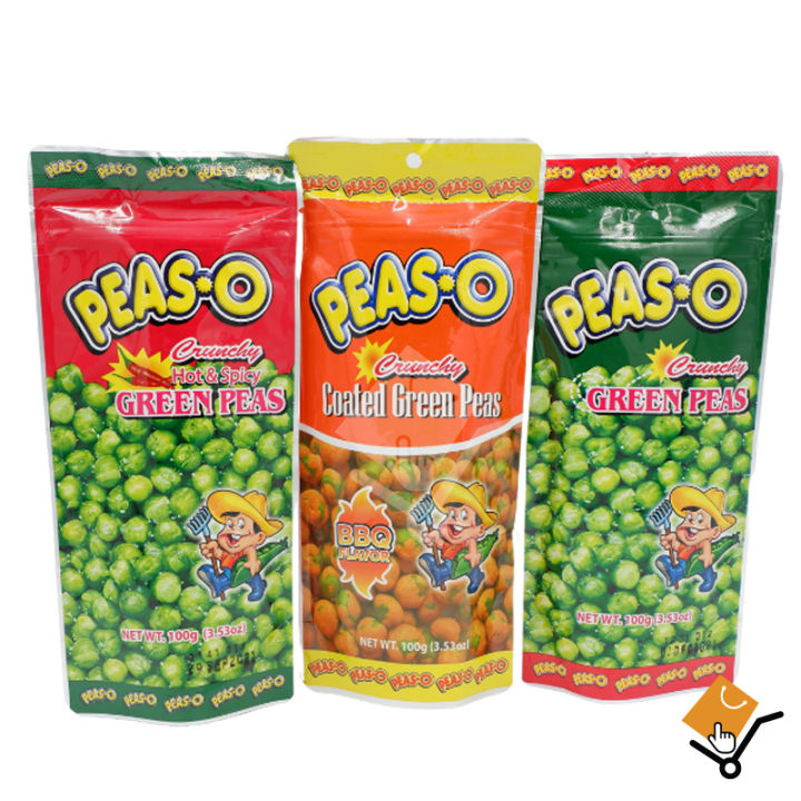 Peas-O Crunchy Green Peas Set of 3 100g | Lazada PH