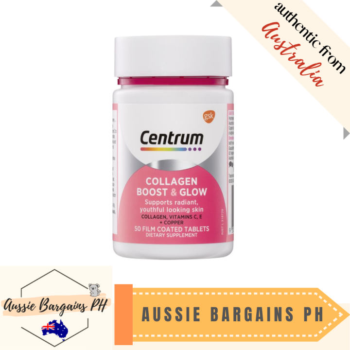 Centrum Collagen Boost & Glow 50 Tablets [EXP DATE: 12/2025] | Lazada PH