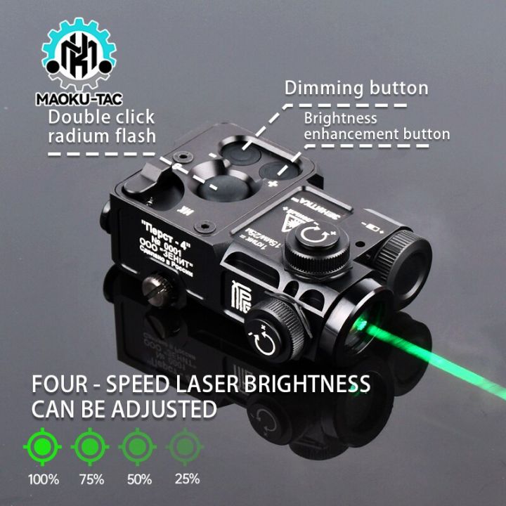 WADSN PERST-4 Laser PEQ Visible Red Green Blue Laser IR Laser Strobe ...
