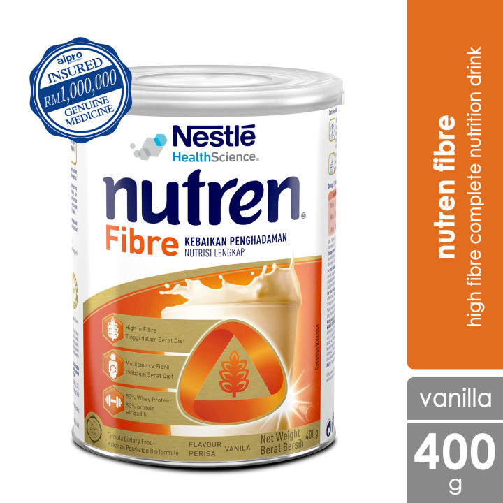 Nestle Nutren Fibre 400g (high fibre complete nutrition) | Lazada