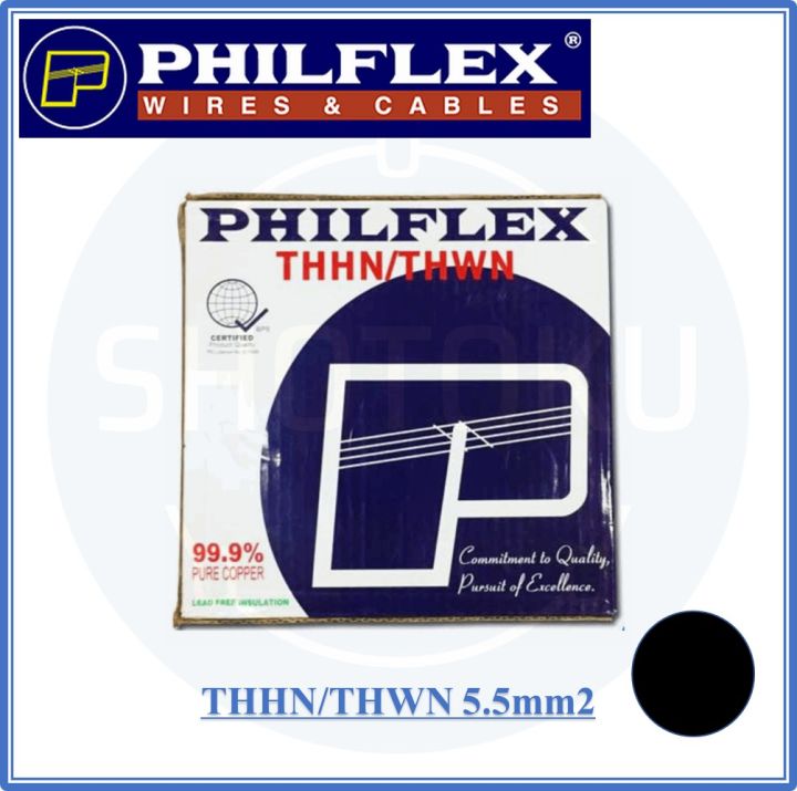 Philflex THHN/THWN Stranded wire 5.5mm2 (#10) 150 meters per box ...