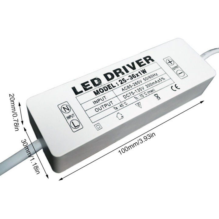 LED Driver 1-3W 4-7W 8-12W 18-25W 25-36W Electronic Transformer ...