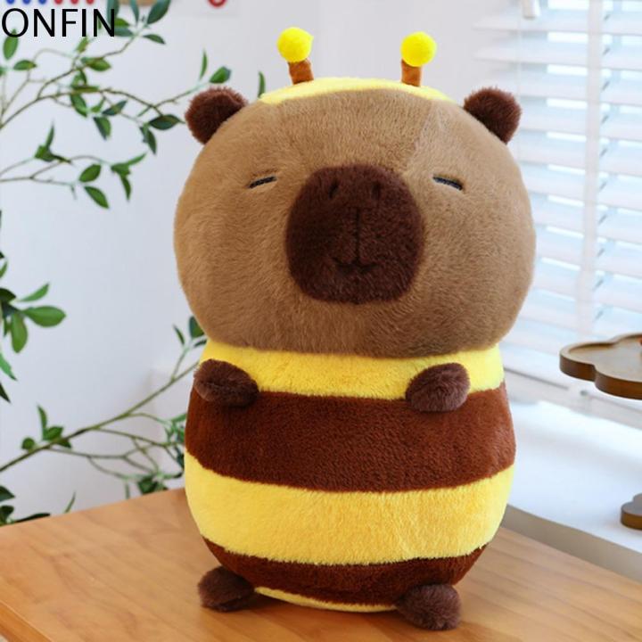 ONFIN Cos Bee Capybara Plushies Simulation Cartoon Capibara Fluffty ...