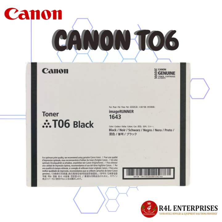 Genuine Canon T06 Black Toner Cartridge iR1643i iR643iF | Lazada PH