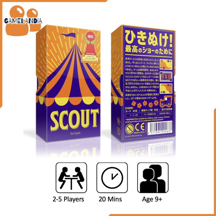 [SG STOCK] SCOUT Card Game Oink Games Board game SCOUT Party Games ...