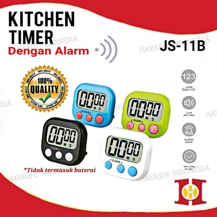 Timer Masak Digital Alarm Dapur Masak Clock Stopwatch Kitchen Lazada