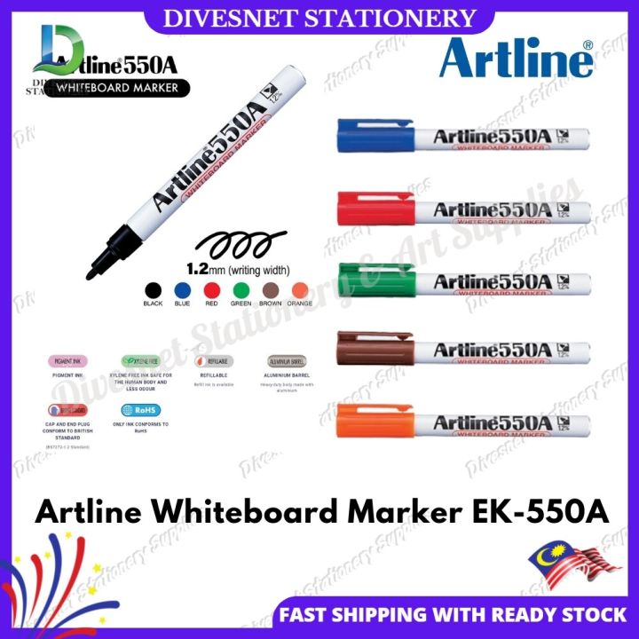 Artline Whiteboard Marker EK-550A Pen Marker Papan Putih | Lazada