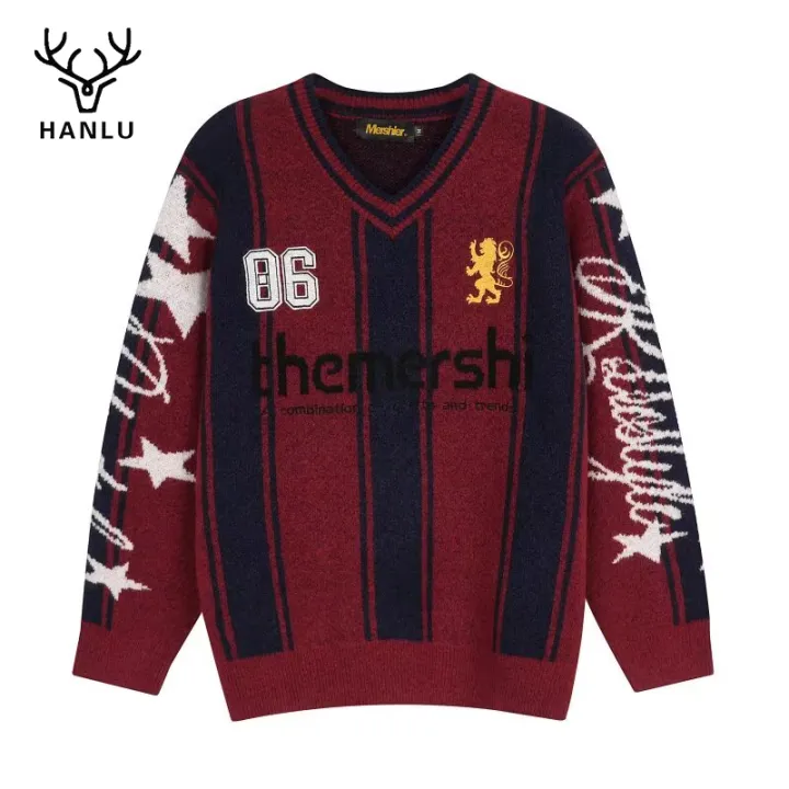 Hanlu เสื้อสเวตเตอร์ถักทรงหลวมที่ได้รับแรงบันดาลใจจากญี่ปุ่นแฟชั่นที่มี ...