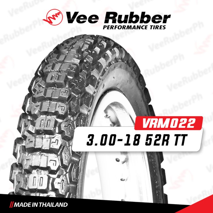 3.00-18 VRM022 (TT) VEE RUBBER 3.00 - 18 Tubetype Motorcycle / Dual Sport Tires | Lazada PH