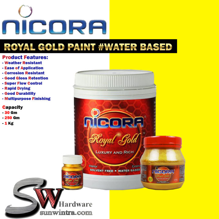 NICORA ROYAL GOLD PAINT #WATER BASED/ SOLVENT FREE | Lazada