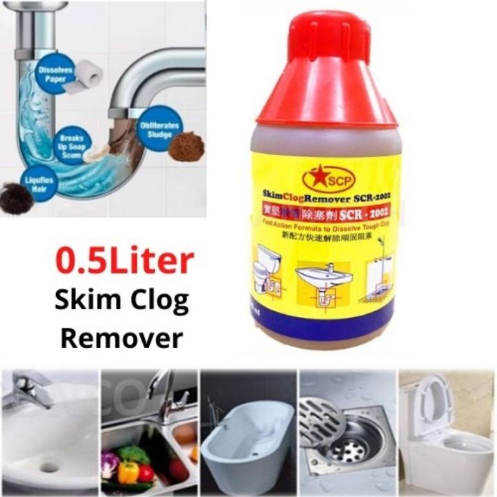500ml Clog Remover Basin Outlet Drain And Clogged Pipes / Clog Remover ...