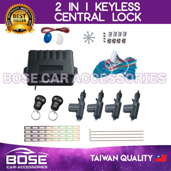 Universal 2 in 1 Keyless Entry System with Central Door Lock with ...