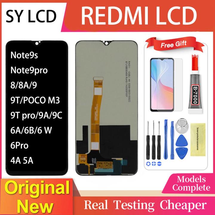 Redmi Note9s/Note9pro 8/8A9T/POCO M3 9T pro 9AC 6A6B6W6Pro A1/A1 PLUS 4A 4X 5A (WHITE)(BLACK)LCD ...