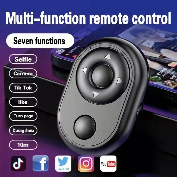 S&L Tiktok Selfie Video Artifact Bluetooth Remote Control Flip Like Selfie Shutter Remote ...