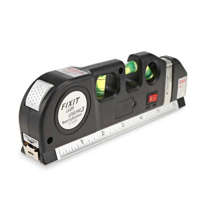 BOY TOOLS - 4 IN 1 Laser Level Pro measure Line 8ft Laser Measurement ...