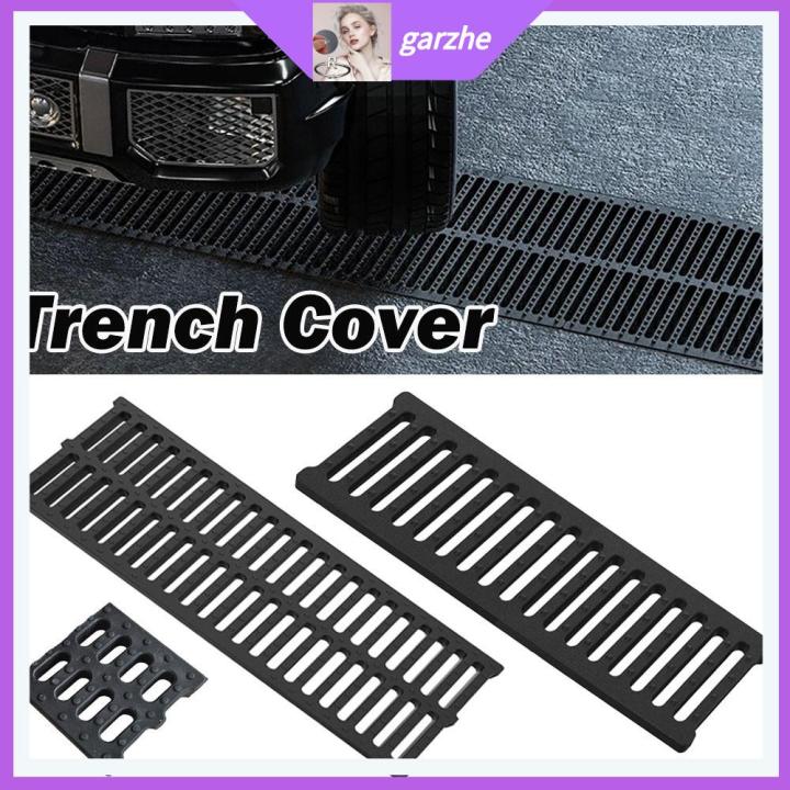 GARZHE24272 High Strength Trench Cover Black Resin Plastic Garage Floor ...