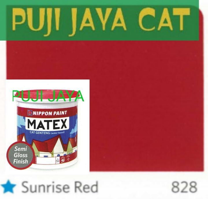 Matex 2.5L Sunrise red 828 Cat Genteng Nippon Paint | Lazada Indonesia