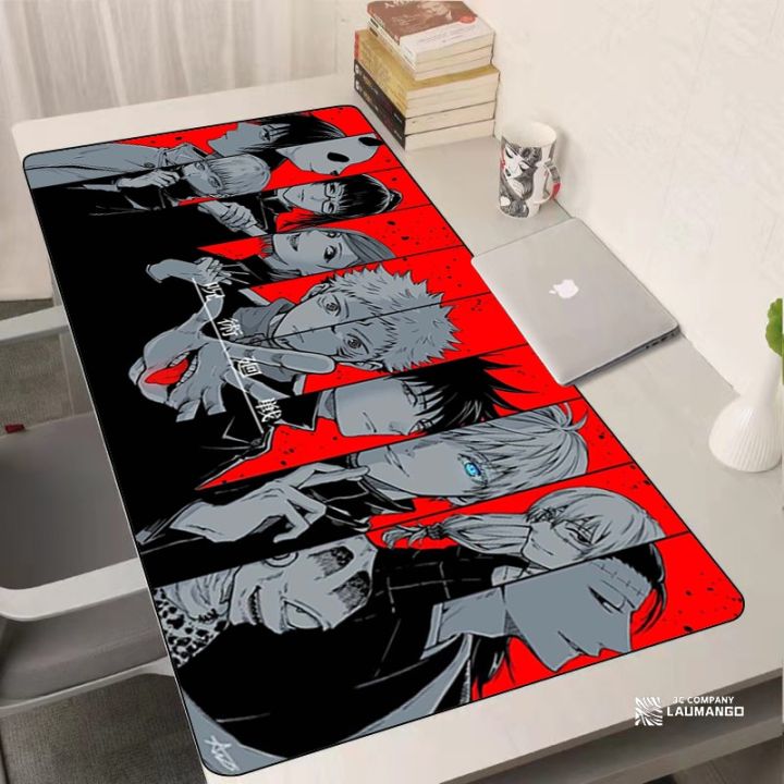 Mouse Pad Anime Jujutsu Kaisen Mousepad Pc Gamer Cabinet Keyboard Desk ...