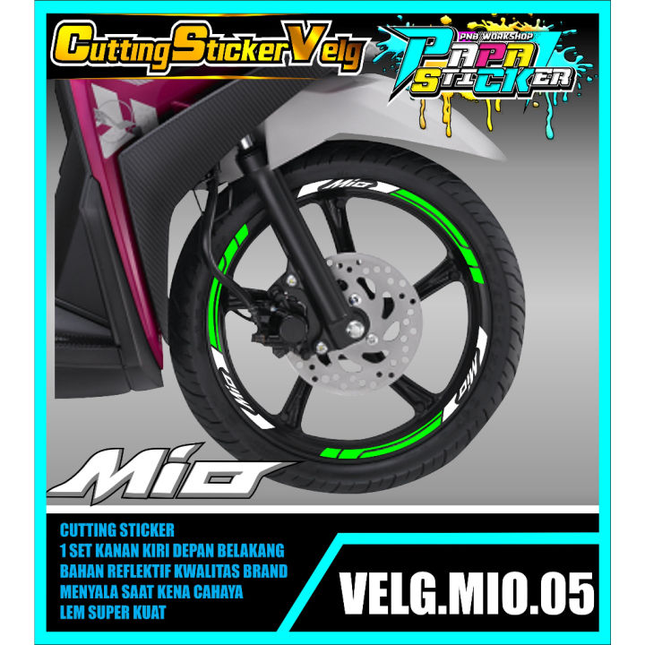 STIKER VELG MIO CUTTING STICKER VELG CUTTING VARIASI YAMAHA MIO LIS BAN ...
