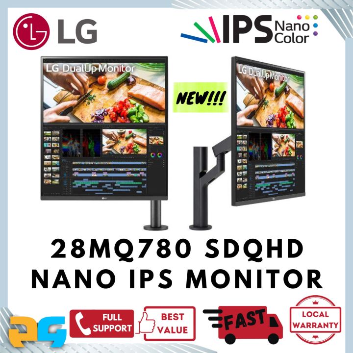 LG 28MQ780 Dualup Ergo 4K SDQHD Nano IPS Monitor | Lazada Singapore
