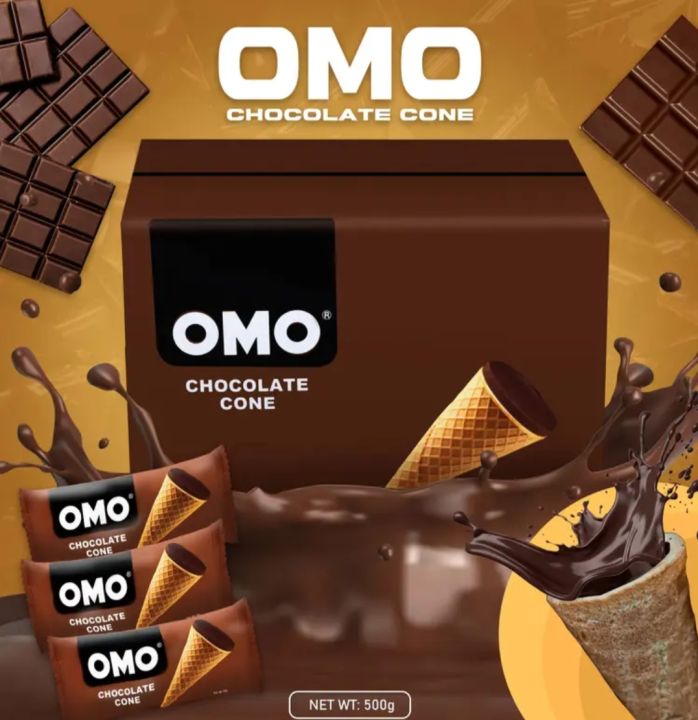 CRAVINGS OMO CONE Kingdom crunchy chocolate cone bites 500grams (48 to ...
