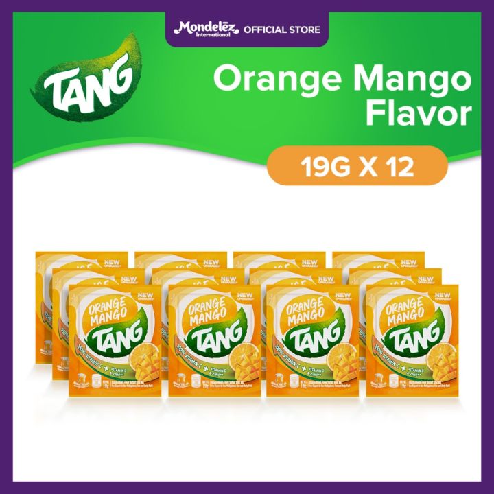 Tang Instant Drink Mix - Orange Mango Flavor 19g (Set of 12) | Lazada PH