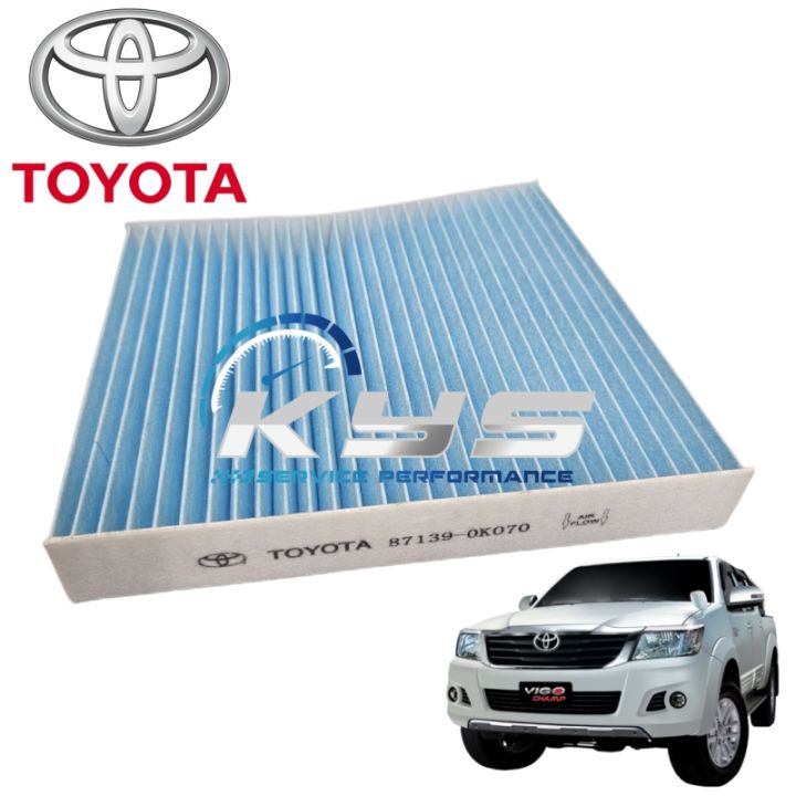 AIR COND CABIN FILTER slanting/curve/lengkung # TOYOTA HILUX VIGO 2.5 3 ...