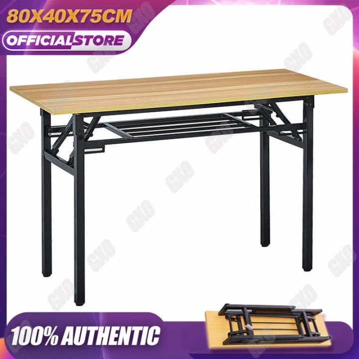 1 Layer Foldable Table (80cm X 40cm X 75cm) Home Office Desk Computer ...