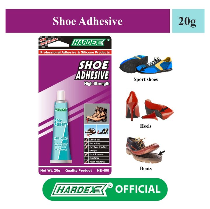 HARDEX Shoe Adhesive 20g - (HE-450) / Shoe Glue / Gam Kasut | Lazada