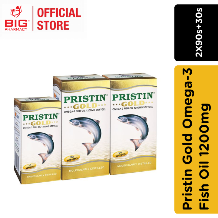 Pristin Gold Omega-3 Fish Oil 1200Mg 2X90S + 30S | Lazada