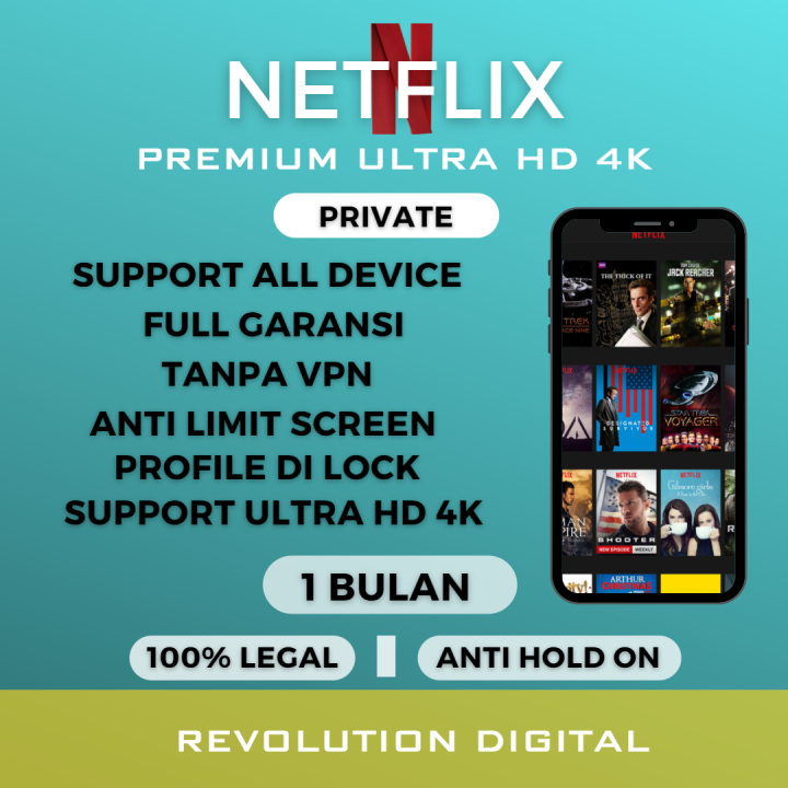 Akun Netflix Premium 1 Bulan Profile Private Best Seller - Revolution ...