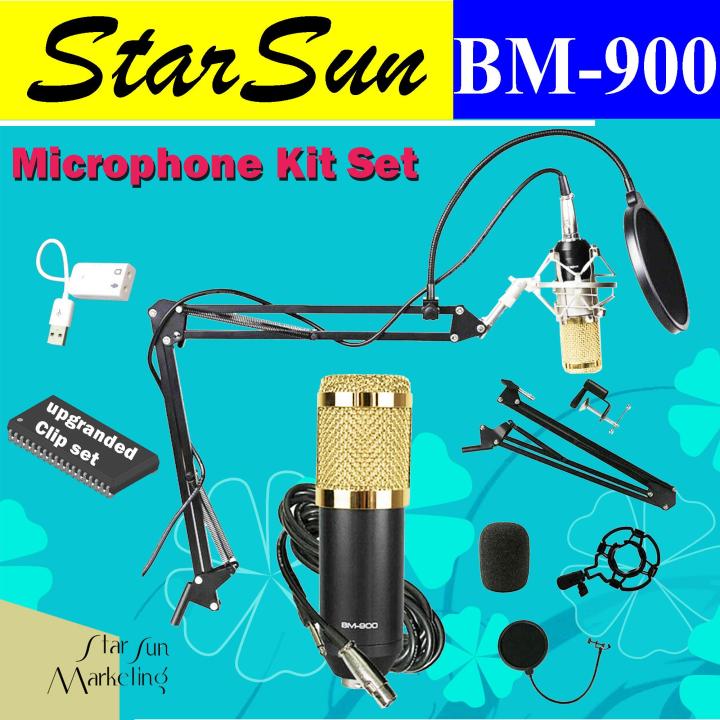 Professional Condenser Microphone Kit Complete Set for Studio Recording ...