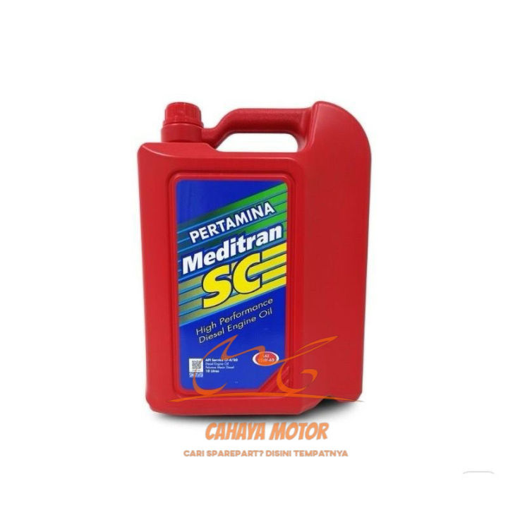 Meditran Sc 10 Liter 15W-40 Oli Mesin Diesel Meditran Pertamina SC 10 ...