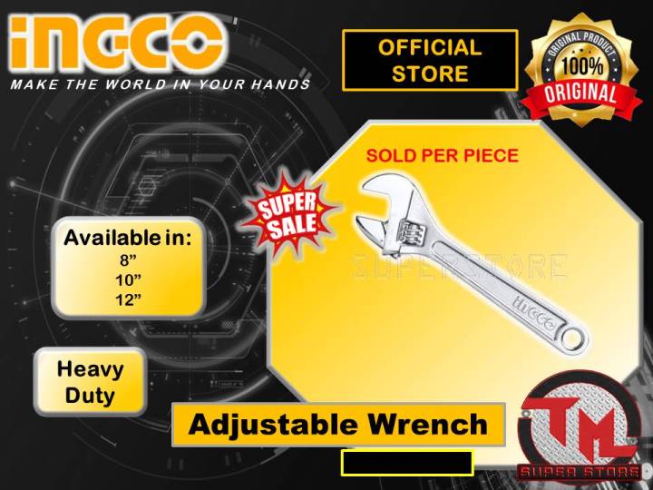 INGCO Wrench Adjustable Wrench | Lazada PH