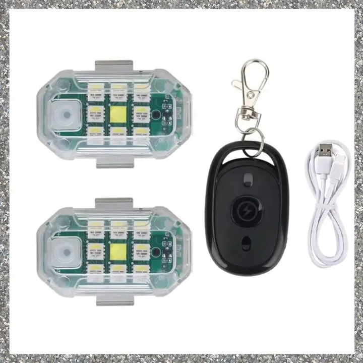 (GJFZ) Highlight Wireless Remote Control LED Strobe Light Drone Strobe ...