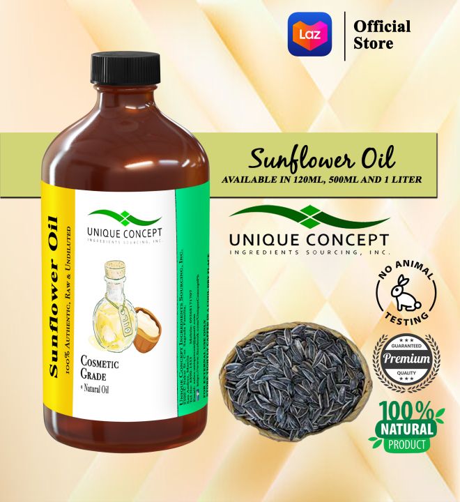 Sunflower Oil | Cosmetic Grade | 100% Authentic, Raw & Undiluted ...
