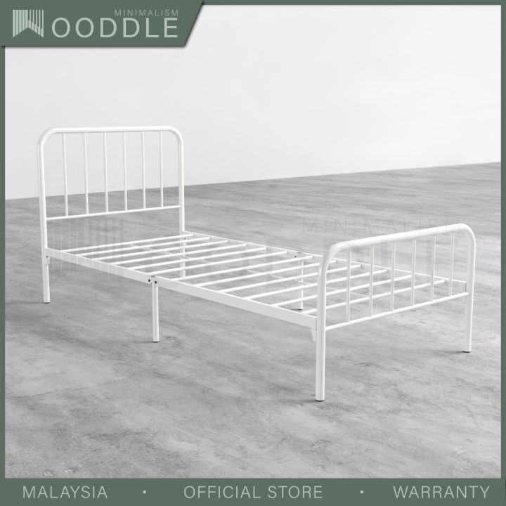 Wooddle Single Bed Frame Katil Kayu Katil Besi katil single Katil ...
