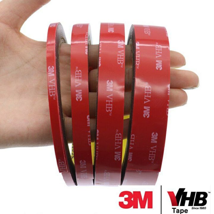3M Super Strong VHB Double Sided Adhesive Tape Rubber Foam Orig Waterproof Heavy Duty Trend ...