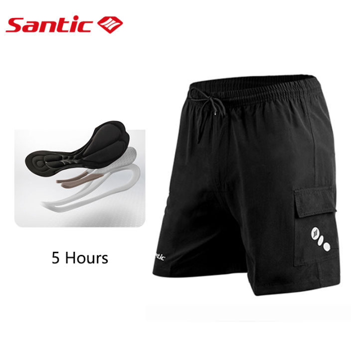 Santic Men Cycling Shorts 4D Padding Breathable Quick-dry MTB Road Bicycle Outdoor Sportswear ...