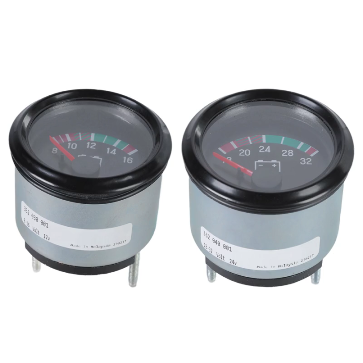 Dustproof Generator Voltage Gauge Replacement Voltage Meter 12V/24V ...