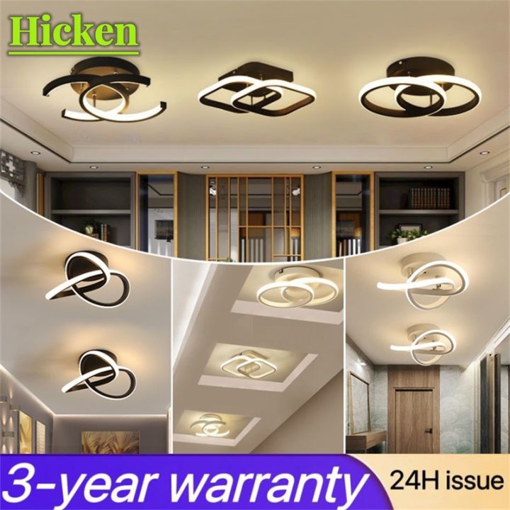 Hicken Three-color Ceiling Chandelier LED Light Square Nordic Lamp For ...