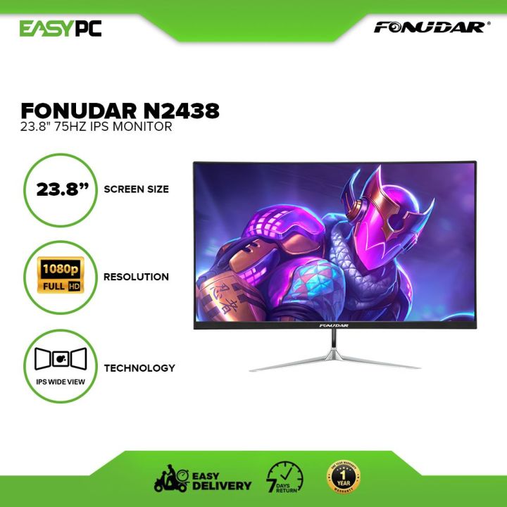 EasyPC | Fonudar N2438 23.8 Inch 75Hz IPS Monitor For Computer | Lazada PH