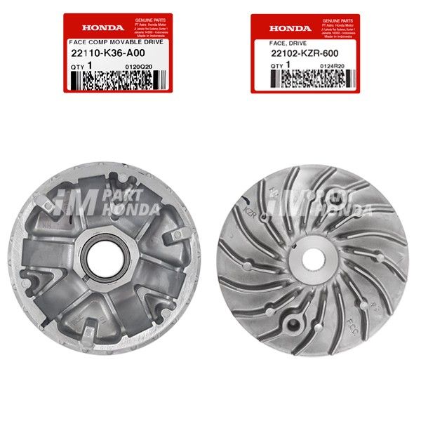 22110-K36-A00 22102-KZR-600 Rumah Roller & Face Drive Vario 150 ...